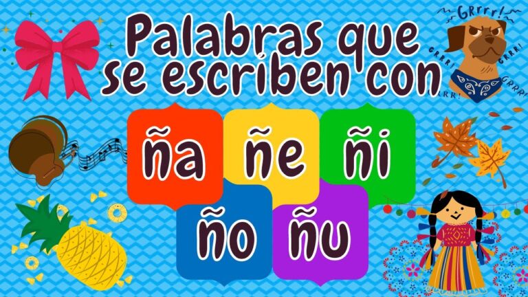 Sonido único. Palabras con ña ñe ñi ño ñu - Joguar