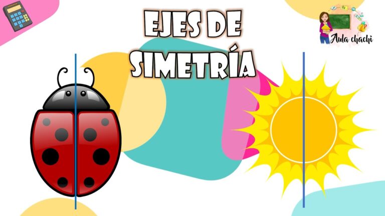 Ejes de simetría en figuras geométricas para niños - Joguar
