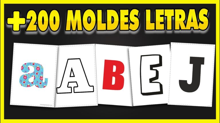 Moldes grandes de letras para murales creativos - Joguar